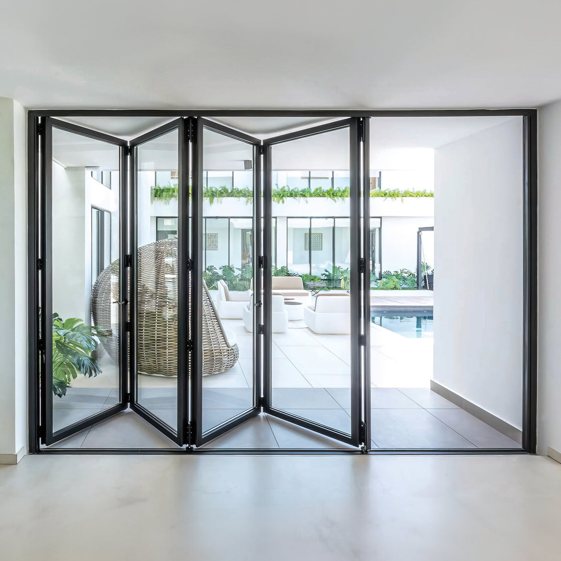 60" x 48" Bifold Window | Durable Bifold Windows | Folding Window ...