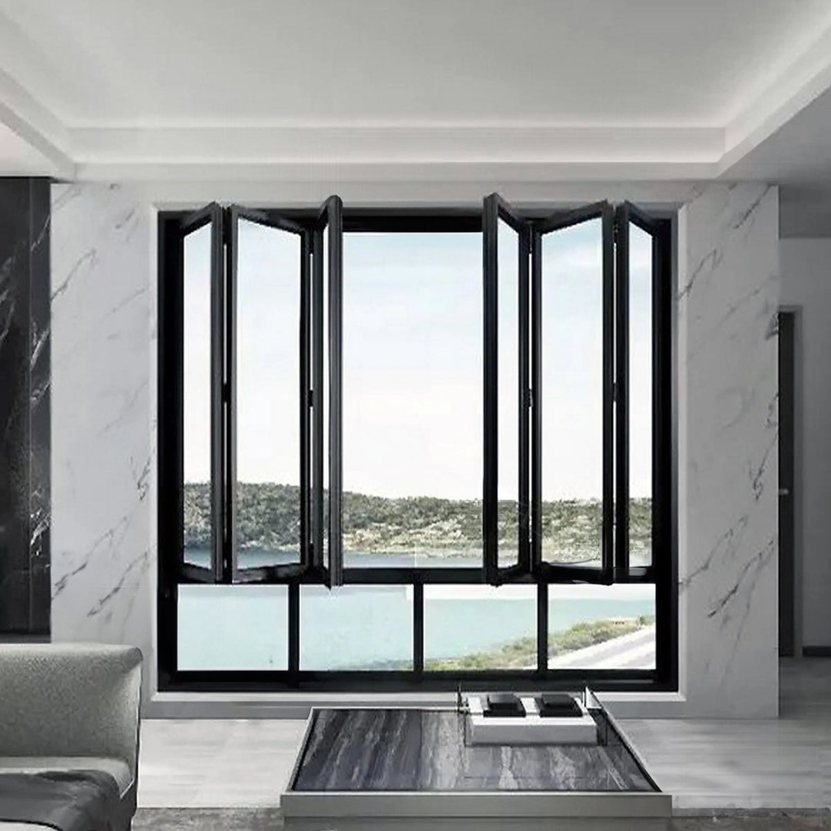 Modern Bifold Window | Home Office Windows | Grand Bifold Windows ...